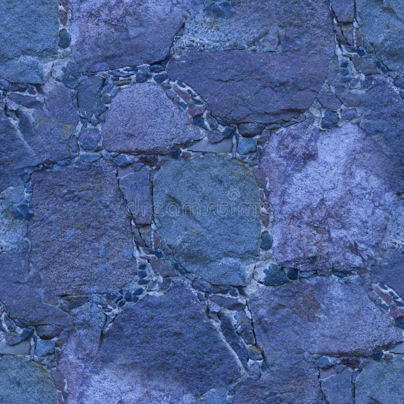 Old Stone Wall Masonry Background Blue Stones Texture Seamless Stock ...