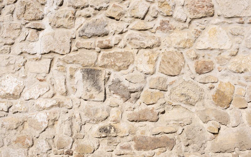 An Old Stone Wall with a Nice Structure Stock Image - Image of ...