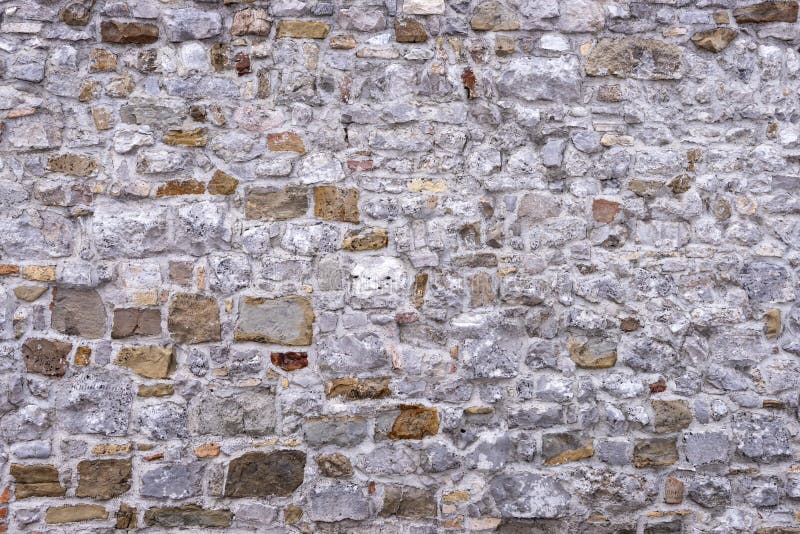 An Old Stone Wall with Nice Texture Stock Image - Image of stones ...