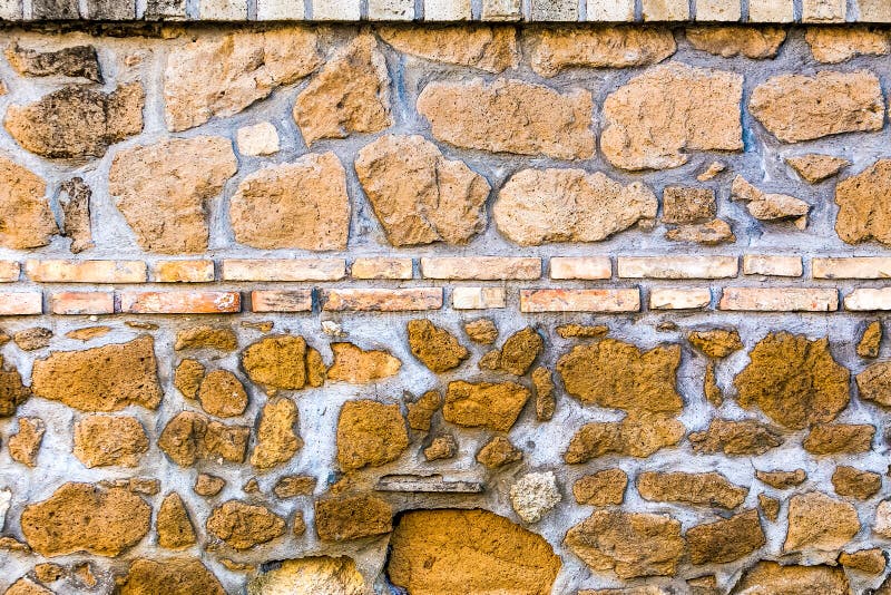 Old Stone Wall Texture Classic Facade Stock Image - Image of material ...