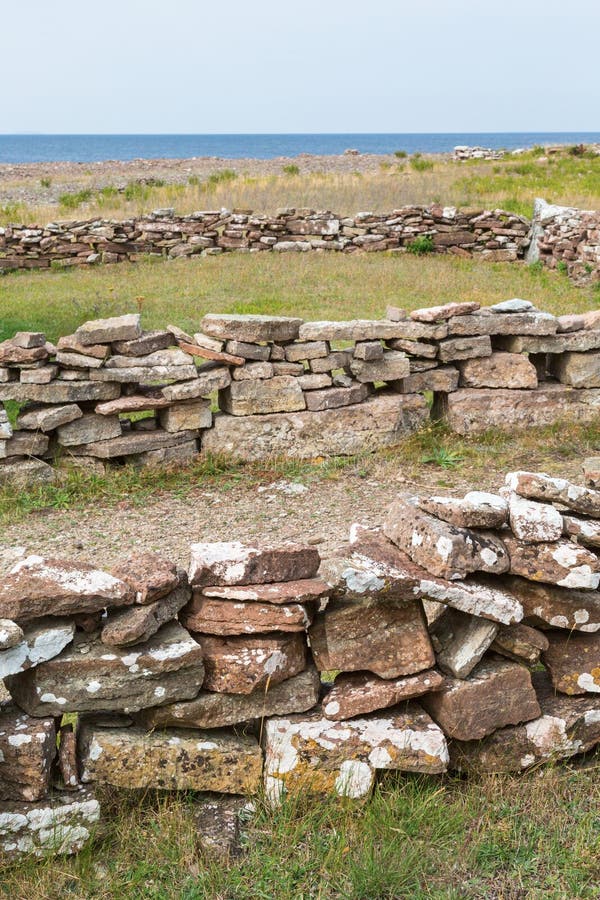 Old stone walls stock photo. Image of seashore, country - 41901498