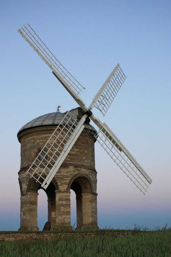 The Old Stone Windmill at Chesterton with Large Sails Stock Photo ...