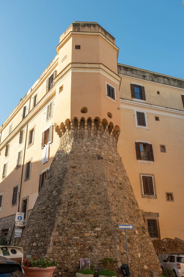 Old Stonework in Civitavecchia Italy Editorial Stock Photo - Image of ...