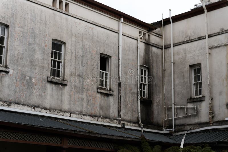 Old stony building facade stock image. Image of exterior - 268027371
