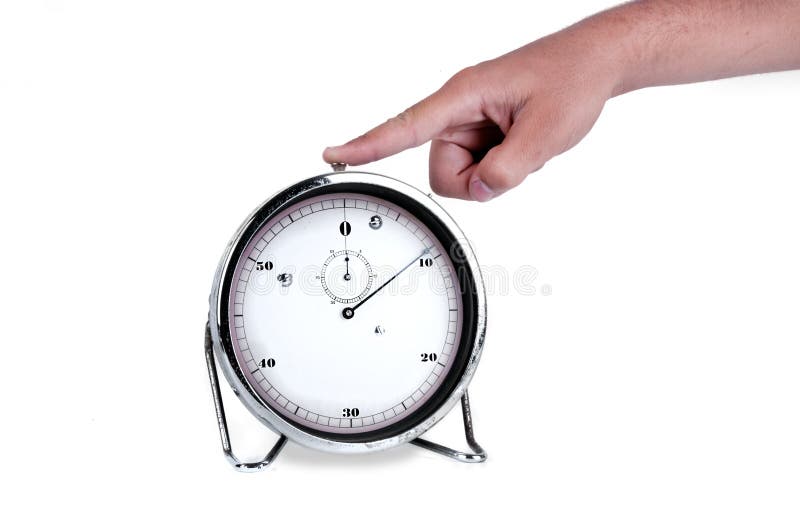 Laboratory Stopwatch Isolated, White Ground Stock Image - Image of ...