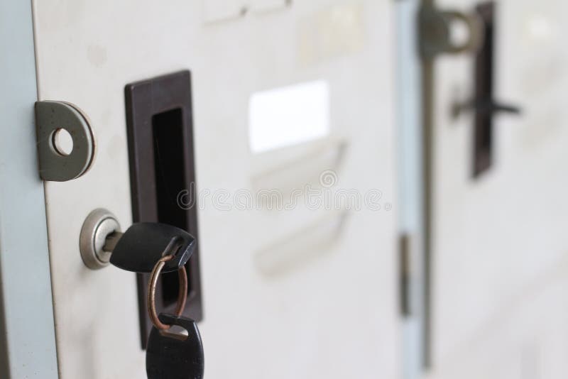 Old Storage Cabinet, Metal Cupboard Locker Stock Image - Image of ...