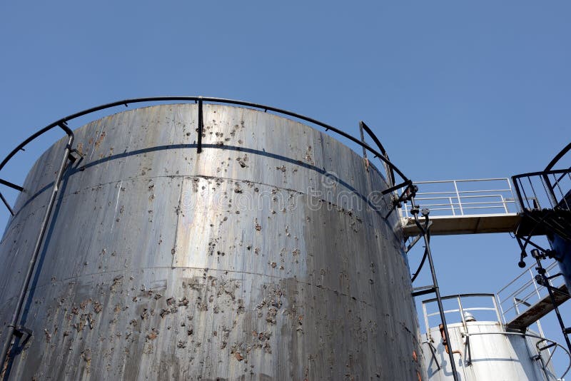 Old storage tank stock photo. Image of plant, cargo, industrial - 38214326