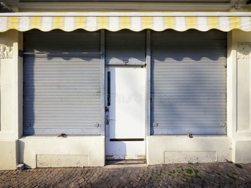 Old store front stock image. Image of single, metal, space - 36417205