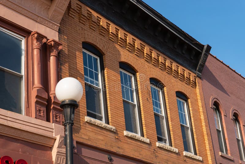 Old Storefronts in Small Town Stock Image - Image of exterior, small ...