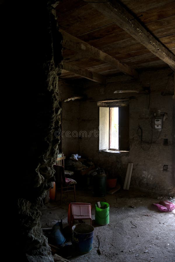 Old Storeroom with Abandoned Objects Stock Photo - Image of knack ...