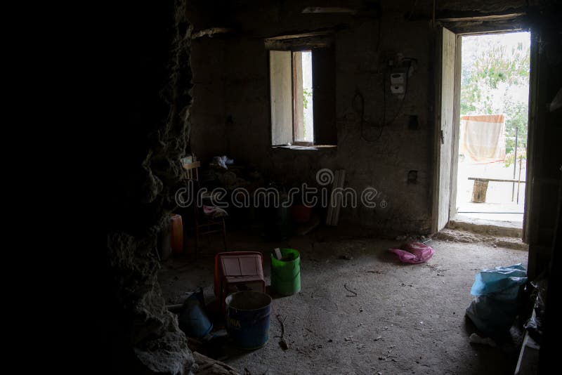 Old Storeroom with Abandoned Objects Stock Photo - Image of knack ...