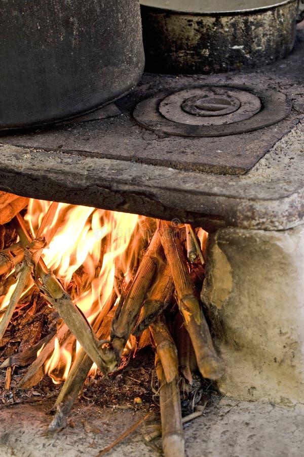 Old Stove stock photo. Image of lighted, fire, cooking - 5088102