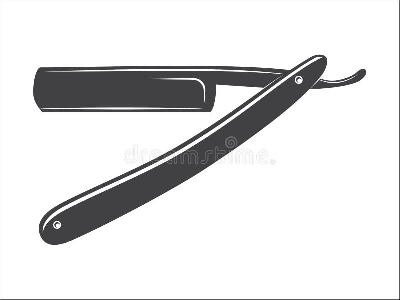 Straight Razor Vector Symbol Stock Vector - Illustration of grooming ...