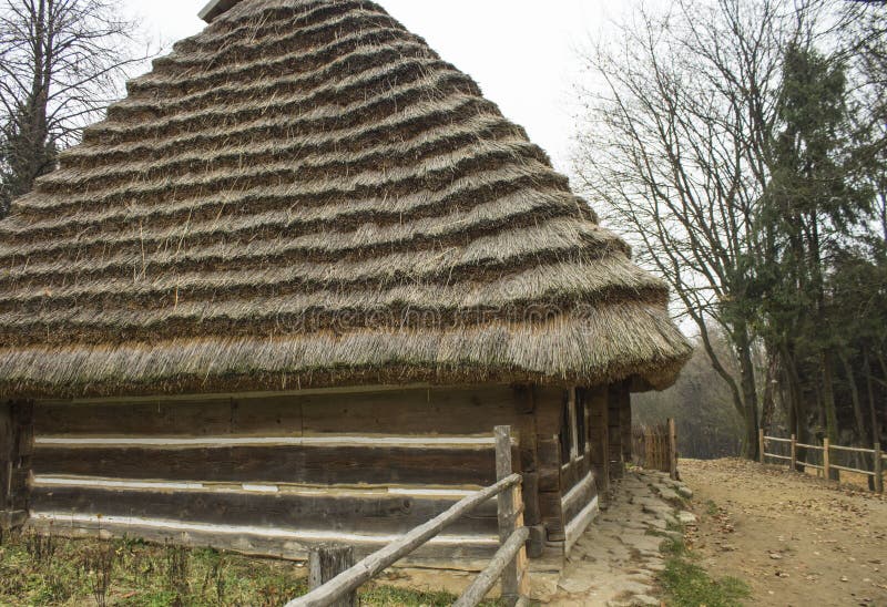 Old Straw House stock image. Image of shevchenko, barn - 56197219