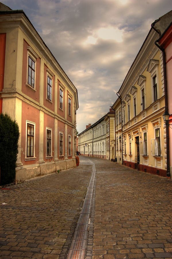 Old street stock photo. Image of town, door, traditional - 5296252