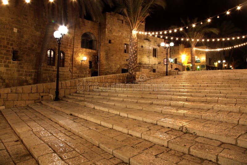 Old Street of Jaffa City, Tel Aviv Stock Photo - Image of city ...