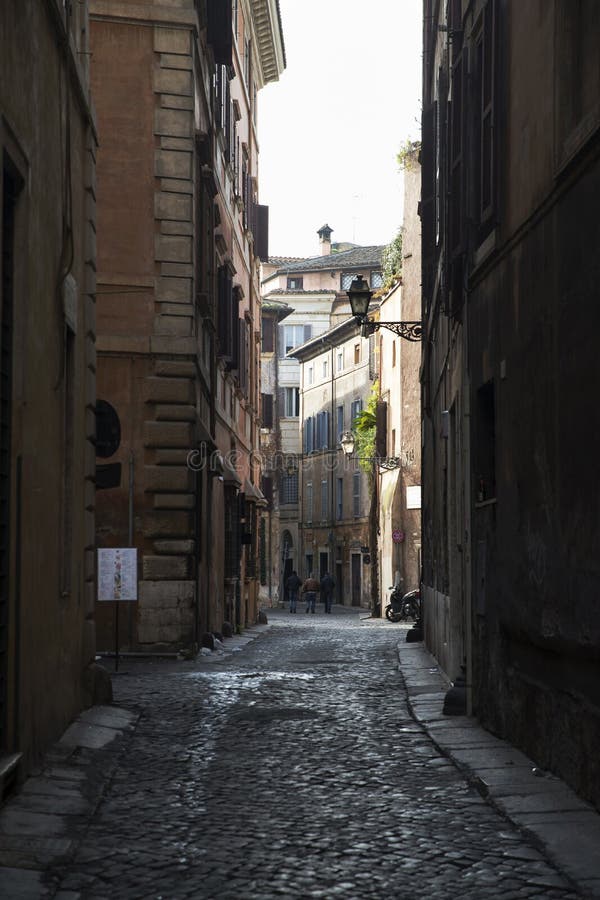 Old street of rome editorial image. Image of cityscape - 86358215
