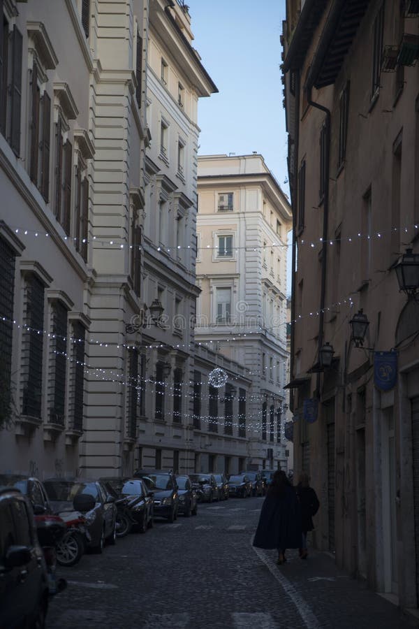 Old street of rome editorial photography. Image of lifestyle - 87856417