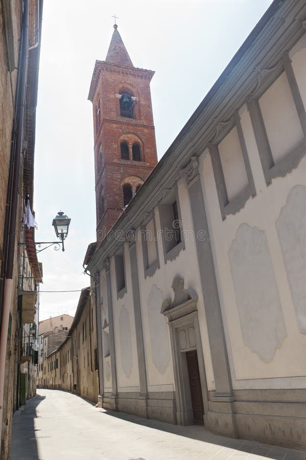 Old street of Sinalunga stock photo. Image of architecture - 23758548