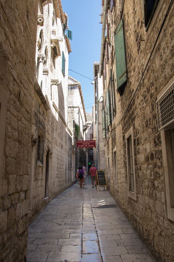 Street in Split editorial photography. Image of street - 73420867