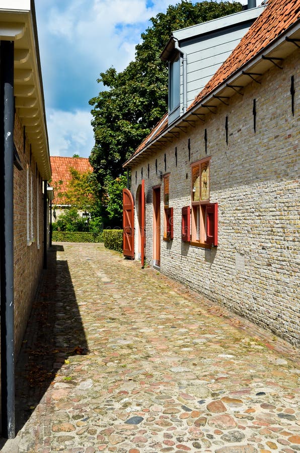 Old street view stock photo. Image of building, coat - 26448716