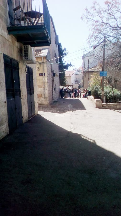 Old street stock image. Image of travel, balcon, reflection - 111036073