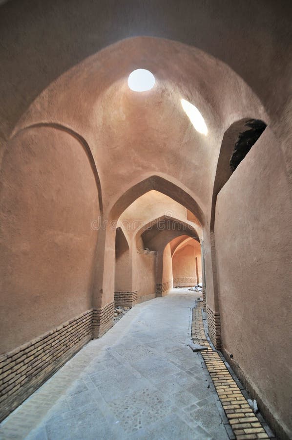 Streets in the Medieval City of Yazd, Iran Stock Image - Image of small ...