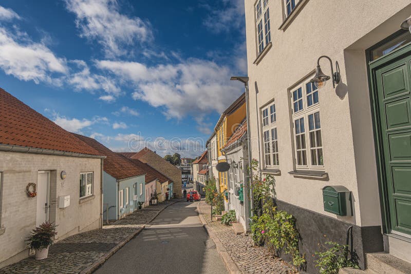 Old Streets of Soenderborg in Denmark Editorial Stock Image - Image of ...