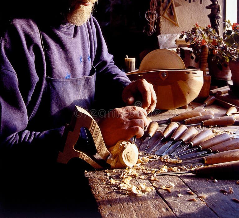 Old Stringed Instruments Maker Stock Photo - Image of organ, light: 2734812