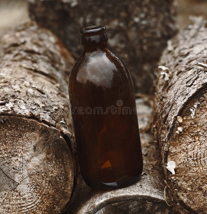 Stubby Beer Bottle stock photo. Image of grunge, vintage - 340000666