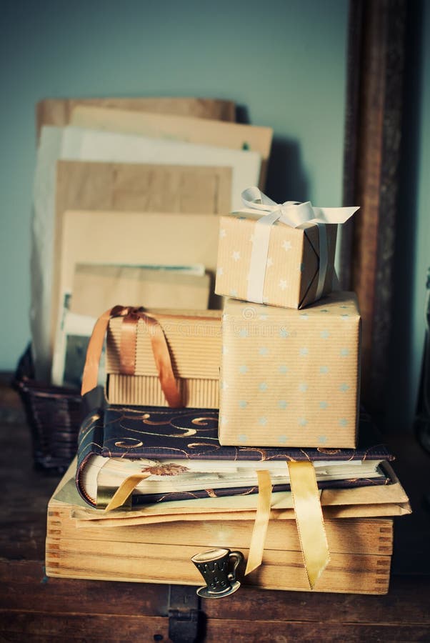 Old Stuff with Memo, Toned Picture Stock Photo - Image of interior ...