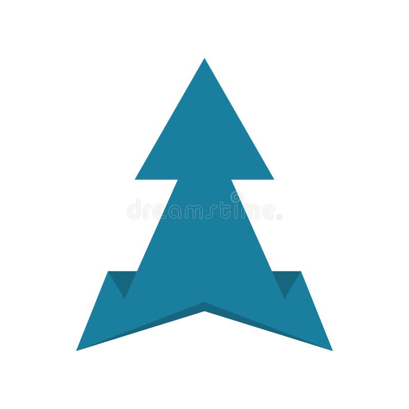 Old Style Arrow Icon in Flat Style Stock Vector - Illustration of ...