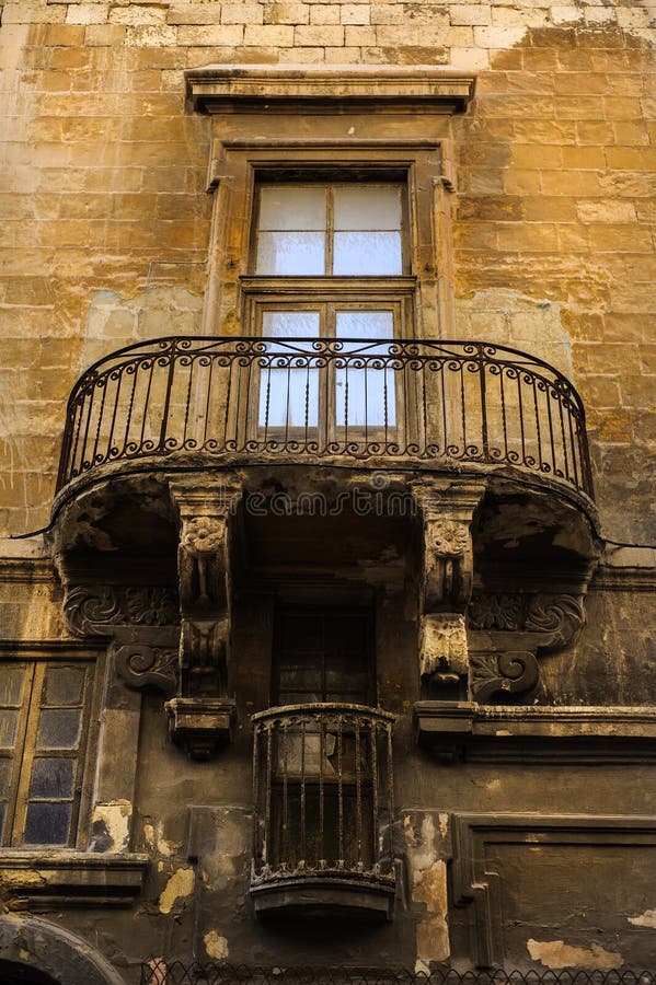 Old Style Balcony stock image. Image of building, beige - 59181799
