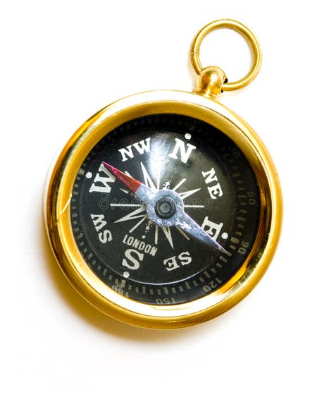 Old style brass compass stock photo. Image of background - 1700342