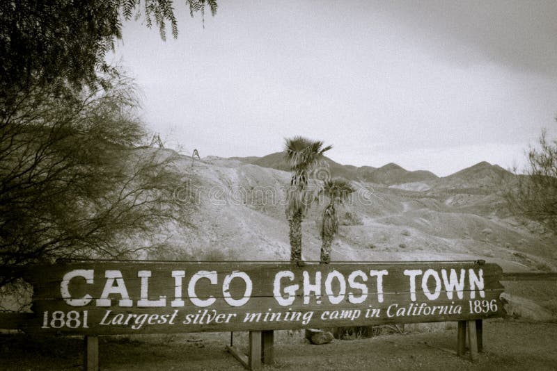CALICO, CA - Calico Ghost Town Sign Editorial Stock Image - Image of ...