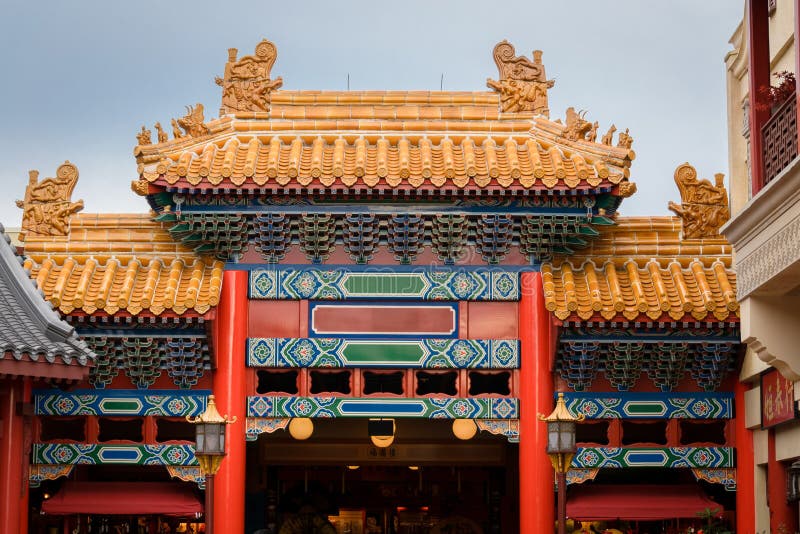 Old Style Chinese Architecture in Beijing Editorial Photography - Image ...