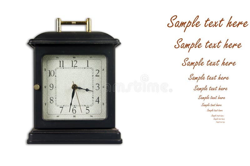 Old style clock stock image. Image of gold, time, fashioned - 17038433