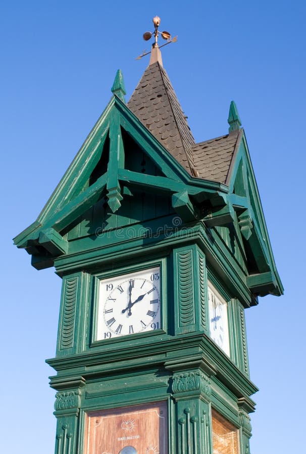 Old style clock tower stock photo. Image of minutes, dial - 1654956