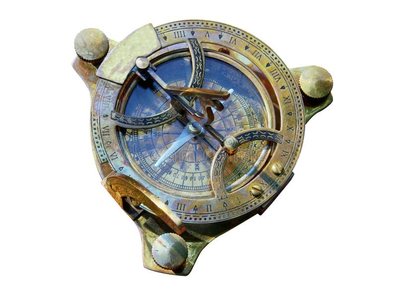 Old style compass top view stock image. Image of closeup - 2699783