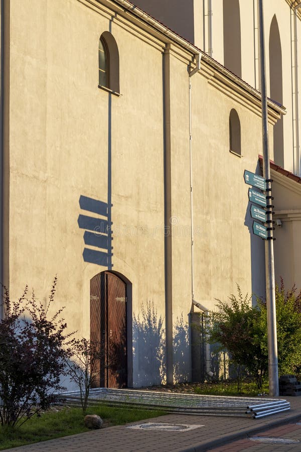 Old Style Direction Signs Casting Shadow on Near by Wall. Concept Stock ...