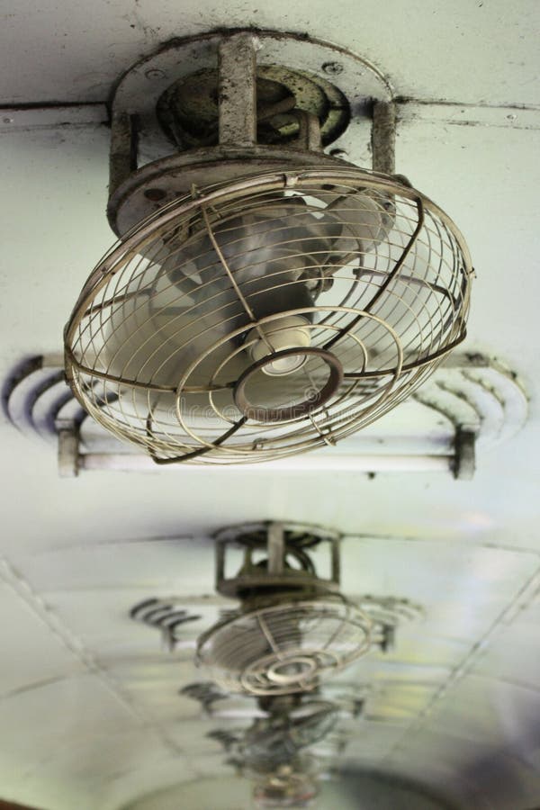 Old style fan on the train stock image. Image of summer - 59493591