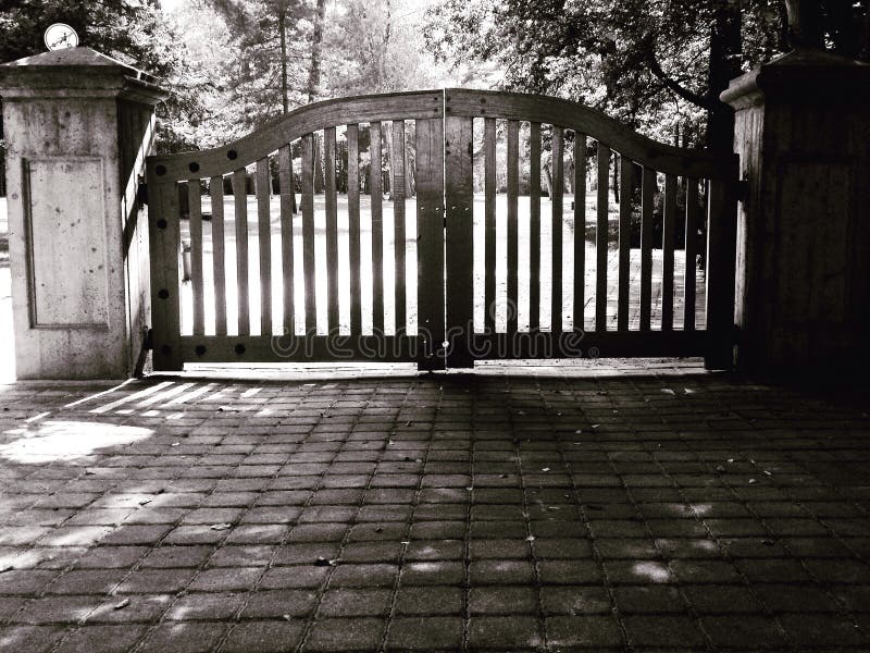Old style gate stock image. Image of garden, botanic - 76709263