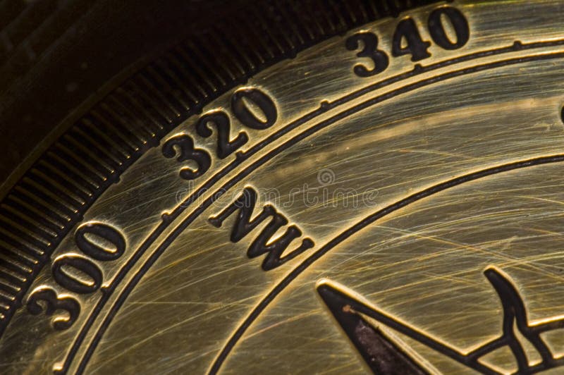 Old style gold compass stock image. Image of columbus - 1723531