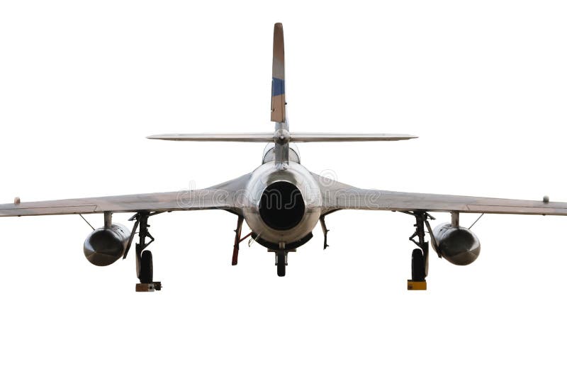 Old Style Jet Fighter stock photo. Image of plane, tires - 132693612