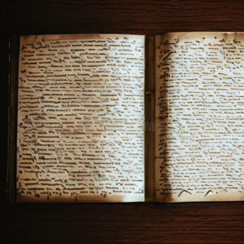 Old Style Journal with Cursive Writing Stock Illustration ...