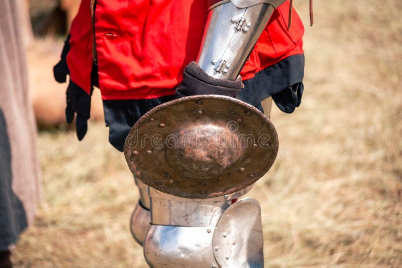 Old Style Knight Equipment for Exercise and Fight Stock Photo - Image ...