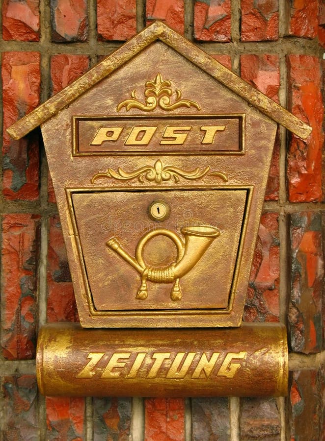 Old Style Mailbox stock photo. Image of mail, gild, vintage - 2929276