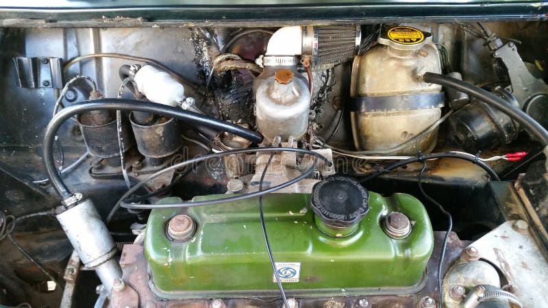 Old Style Mini Cooper Engine Editorial Photo - Image of cooper, mini ...