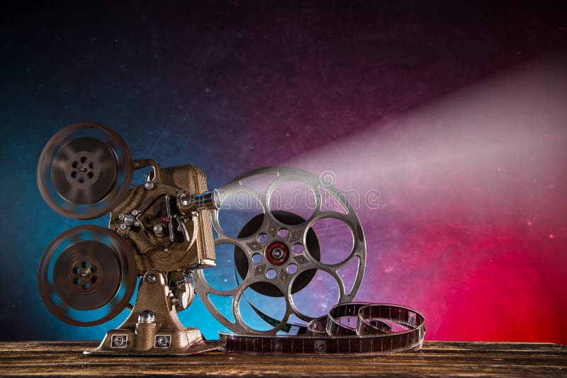 Old Style Movie Projector, Still-life, Close-up. Stock Photo - Image of ...