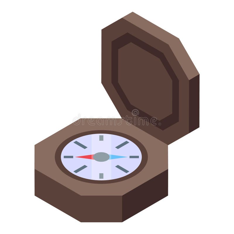 Old Style Navigational Compass Pointing North Direction Stock ...